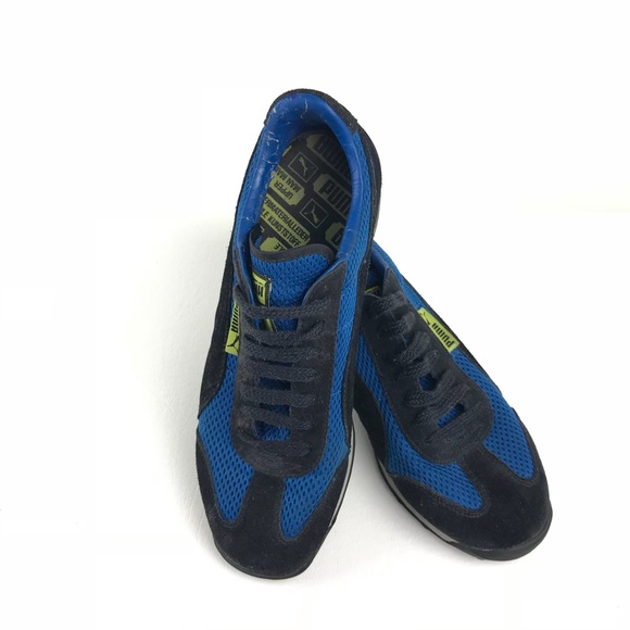 Puma | Shoes | Puma Suede Classic Sneakers Blue Yellow Retro | Poshmark